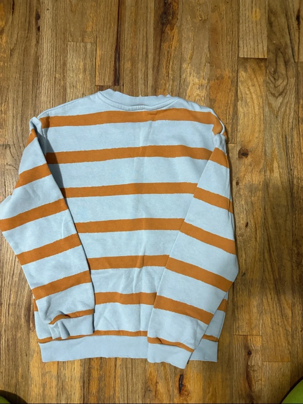 H&M | Shirts & Tops | Hm Light Blue And Rust Brown Striped Kids Sweater ...